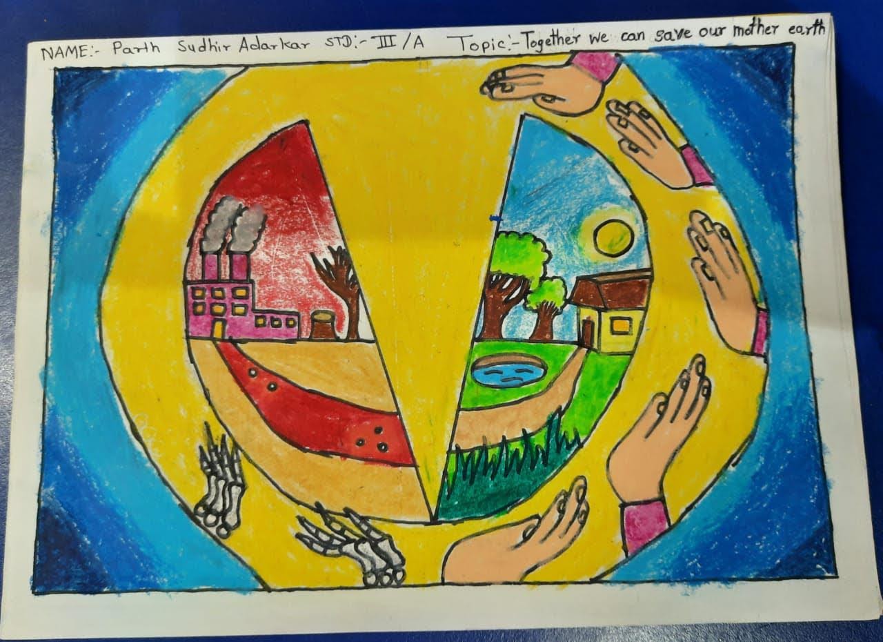 Drawing competition was held on the occasion of Independence Day ...