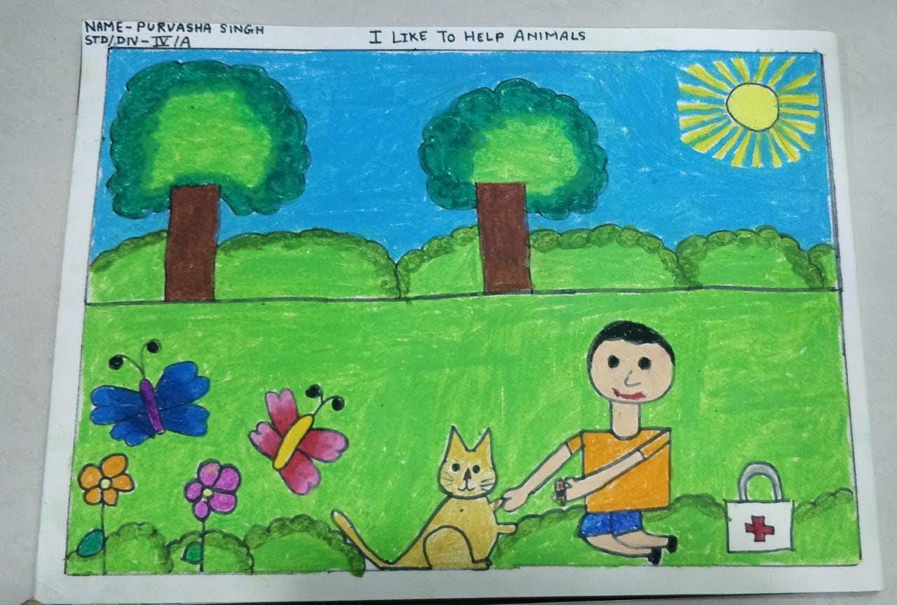 Drawing competition was held on the occasion of Independence Day ...