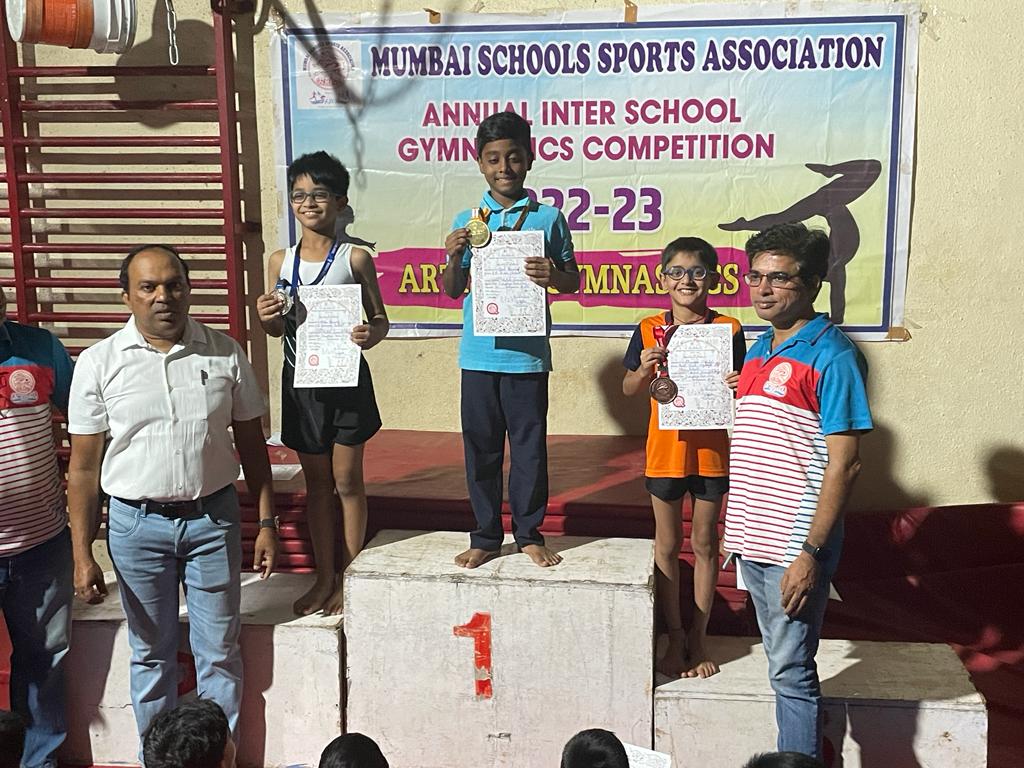 Shaurya Lad of PTV English Medium School Primary Section won Bronze Medal at MSSA Gymnastics ...